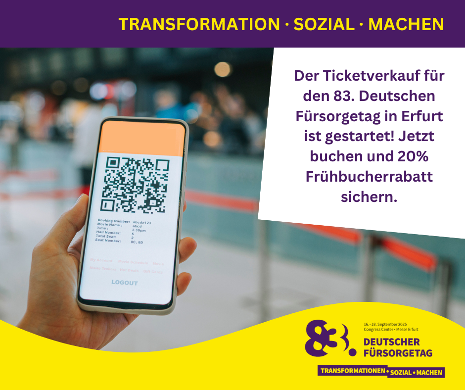 Ticketverkauf für den 83. Deutschen Fürsorgetag 2025 in Erfurt…